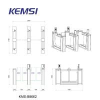 China Office Building QR Code And Facial Recognition Visitor Swing Gate turnstile for sale