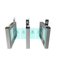 China Luxury Glass Swing Turnstile Gate Face Recognition Access Control for sale
