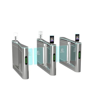 China Curved Swing Turnstile Gate Smart Pedestrian Access Control Speed Gate for sale