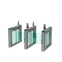 China Smart Glass Swing Turnstile Gate High-Speed Pedestrian Access Control Solution for sale