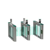 China Smart Glass Swing Turnstile Gate High-Speed Pedestrian Access Control Solution for sale