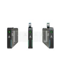 China Glass Swing Barrier Gate with Face Recognition Optical Speed Gate Access Control for sale