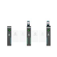 China Glass Swing Barrier Gate with Face Recognition Optical Speed Gate Access Control for sale