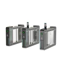 China Glass Swing Barrier Gate with Face Recognition Optical Speed Gate Access Control for sale