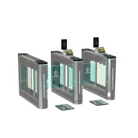 China ESD Swing Barrier Gate with Wrist Strap & Footwear Tester | Cleanroom Access Control System for sale