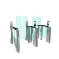 China Community Access Control Speed Gate System With Anti-Pinch And Card Reader for sale