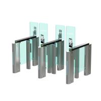 China Community Access Control Speed Gate System With Anti-Pinch And Card Reader for sale