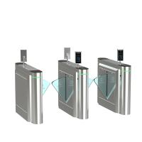 China Shopping Mall Flap Barrier Entrance Management With Anti-pinch Function And Card Swiping Recognition for sale