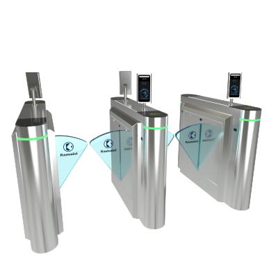 China Shopping Mall Flap Barrier Entrance Management With Anti-pinch Function And Card Swiping Recognition for sale