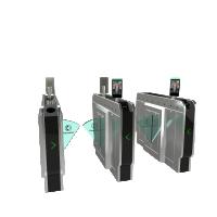 China Financial Center Flap Barrier With Facial Recognition Attendance Management Auto-Reset And Fast Pass for sale