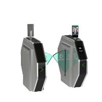 China Community Flap Barrier With Visitor Management Entry/Exit Time Logging Facial Recognition And Infrared Sensor Detection for sale