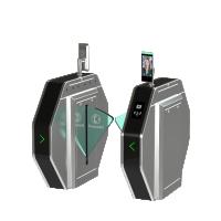 China Community Flap Barrier With Visitor Management Entry/Exit Time Logging Facial Recognition And Infrared Sensor Detection for sale