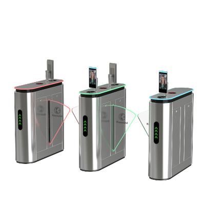 China Facial Recognition Wing Gate Turnstile For Community Access With Anti-Tailgating And Pedestrian Counting for sale
