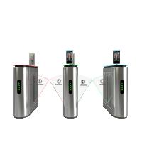 China Facial Recognition Wing Gate Turnstile For Community Access With Anti-Tailgating And Pedestrian Counting for sale