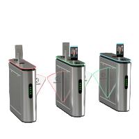 China Facial Recognition Wing Gate Turnstile For Community Access With Anti-Tailgating And Pedestrian Counting for sale