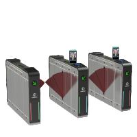 China Hotel Wing Gate Turnstile With Card Access Anti-tailgating And Entry Logs for sale