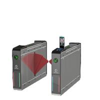 China Hotel Wing Gate Turnstile With Card Access Anti-tailgating And Entry Logs for sale