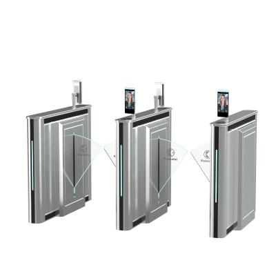 China Children's Playground Wing Turnstile Ticket Entry Management With Card Swipe Recognition And Infrared Induction for sale