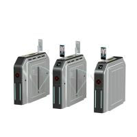 China Automatic Alarm Wing Turnstile with Fingerprint Access for Hospital Use for sale