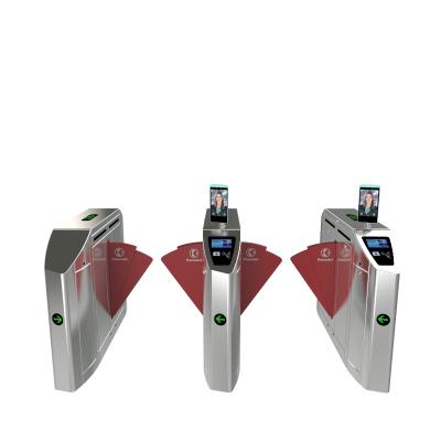 China Contactless Facial Recognition Flap Barrier With Anti-pinch For Apartment Entrances for sale