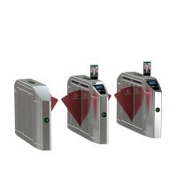 China Contactless Facial Recognition Flap Barrier With Anti-pinch For Apartment Entrances for sale