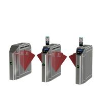 China Contactless Facial Recognition Flap Barrier With Anti-pinch For Apartment Entrances for sale