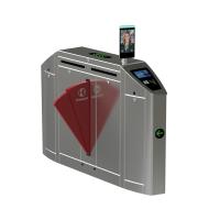 China Contactless Facial Recognition Flap Barrier With Anti-pinch For Apartment Entrances for sale