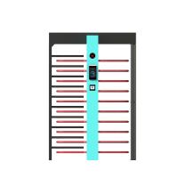 China Outdoor Stadium Full Height Turnstile With NFC Bidirectional Access & Anti-tailgating for sale
