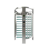 China Full-height Turnstile For Construction Site Access Featuring Fingerprint Identification 304 Stainless Steel Construction With Weatherproof Protection Against Sun And Rain for sale