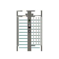 China Full-height Turnstile For Construction Site Access Featuring Fingerprint Identification 304 Stainless Steel Construction With Weatherproof Protection Against Sun And Rain for sale