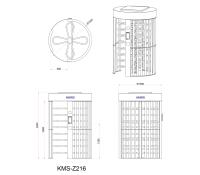 China Full Height Rotating Turnstile Prevents Climbing Suitable For Outdoor Use for sale