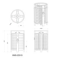 China 304 Stainless Steel Full Height Turnstile Gate With QR Code for sale