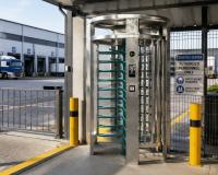 China 304 Stainless Steel Full Height Turnstile Gate With QR Code for sale