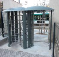 China Full Height Turnstile Gate High Door Swipe Cards Double Way for sale
