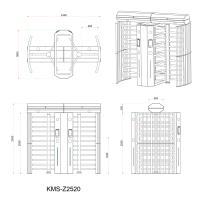 China Full Height Turnstile Gate Unattended Intelligent Passage for sale