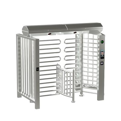 China Full Height Rotating Turnstile For Card Swiping Bidirectional Passage for sale