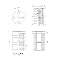China Full Height Turnstile For Unattended Stadiums Reducing Operating Costs for sale