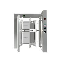 China Facial Recognition Full Height Rotating Turnstile Effective Interception Of Outsiders for sale