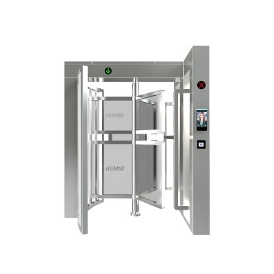 China Facial Recognition Full Height Rotating Turnstile Effective Interception Of Outsiders for sale
