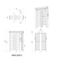 China Full Height  Turnstile Multi System Compatibility Flexible Integration for sale