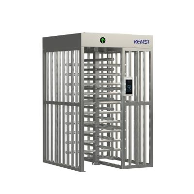 China Full Height Turnstile Gate Durable Stainless Steel Design for sale