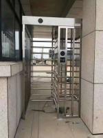 China Full Height Turnstile Gate Durable Stainless Steel Design for sale