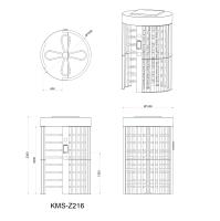China Full Height Turnstile Rugged Weatherproof Access Control For High Security Areas for sale