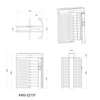 China Full Height Turnstile Designed For Outdoor Use Waterproof UV Resistant And Freeze Proof for sale