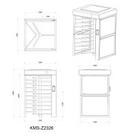 China Full Height Turnstile With Real Name Face Recognition Access For Construction Sites for sale