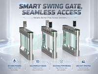 China Visitor Registration QR Code Recognition Swing Gate Turnstile for sale