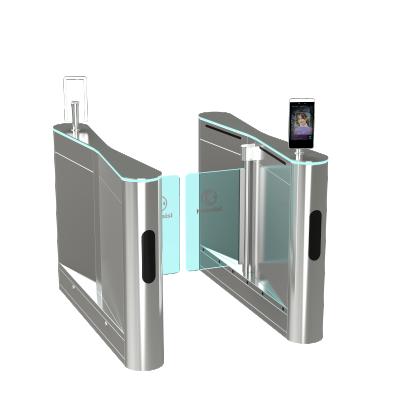 China Visitor Registration QR Code And Facial Recognition Swing Gate Turnstile for sale