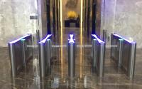 China Visitor Registration QR Code And Facial Recognition Swing Gate Turnstile for sale