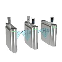 China Wing Barrier Gate Access Control System Integrated RFID Card Reader And QR Scanner for sale