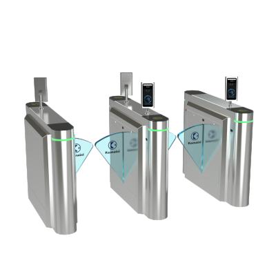 China Wing Barrier Gate Access Control System Integrated RFID Card Reader And QR Scanner for sale